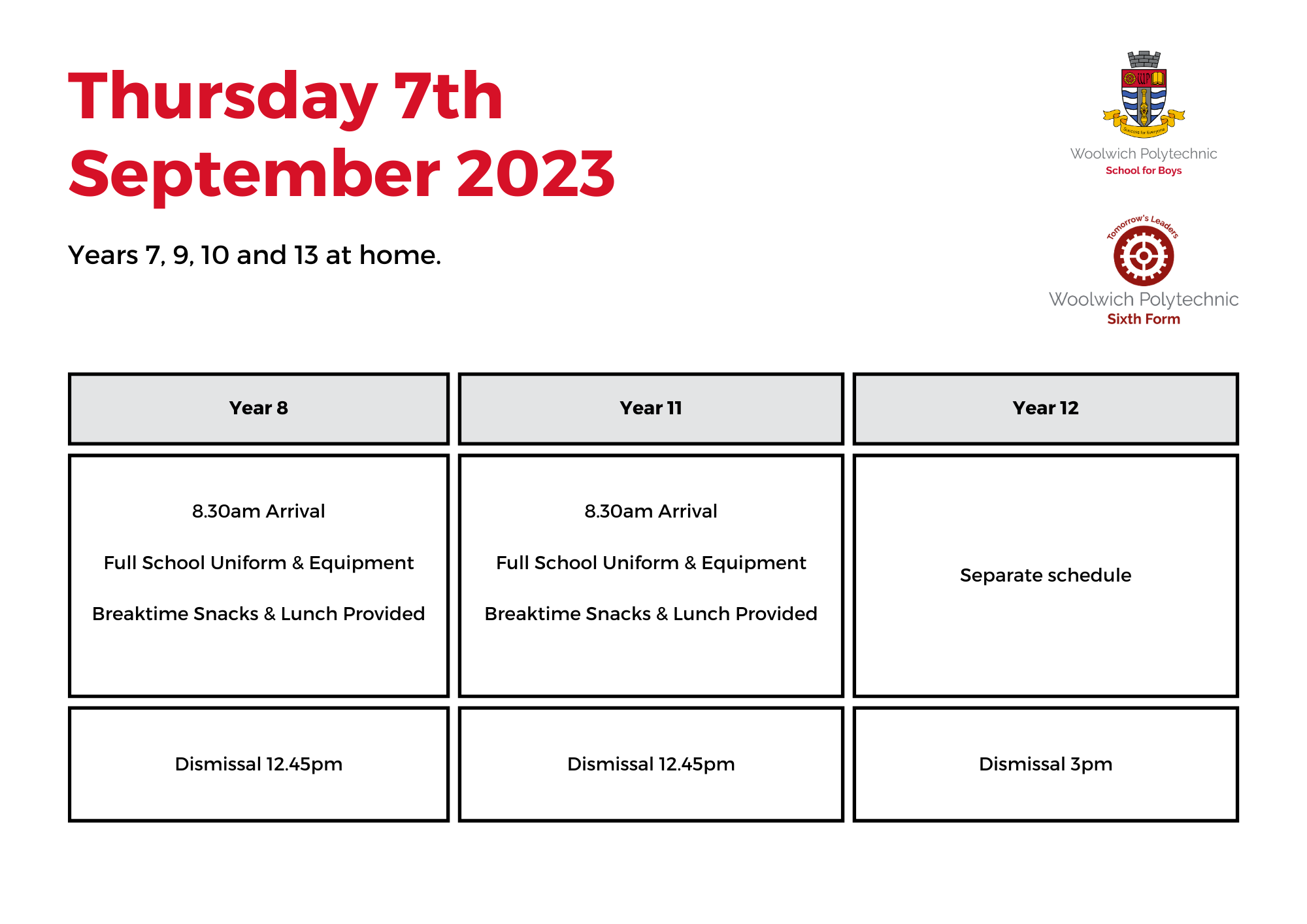 Woolwich Polytechnic School for Boys - Latest News