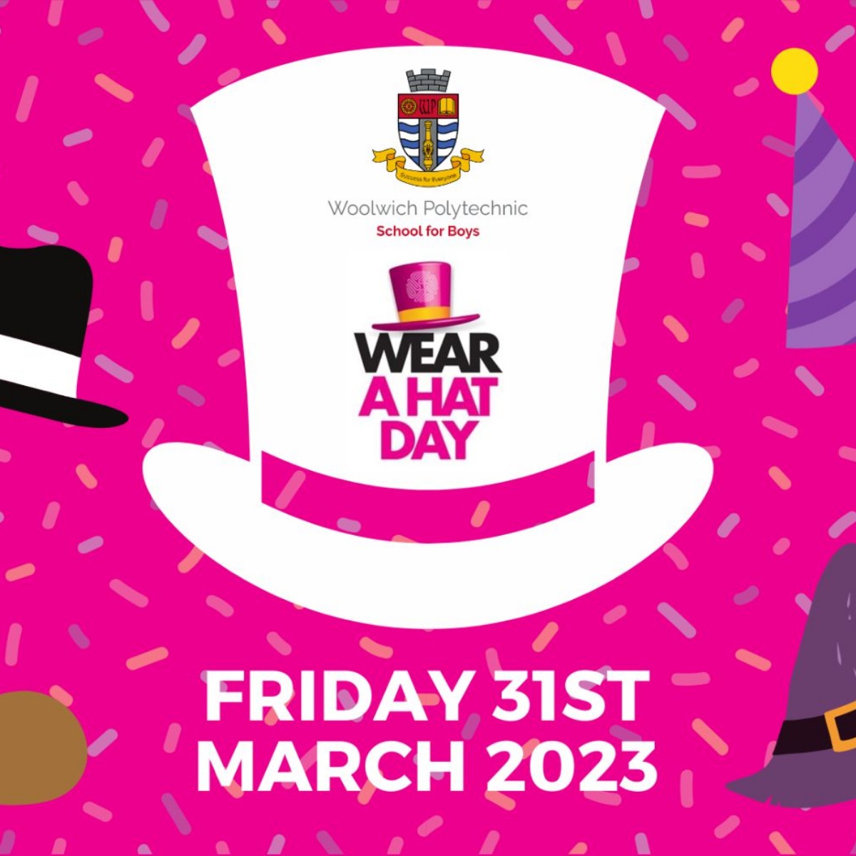Woolwich Polytechnic School for Boys - It is Wear a Hat Day today ...